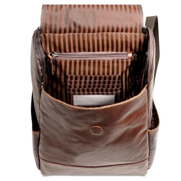 Jack Georges | Bags | Jack Georges Brown Leather Crossbody Backpack Nwt ...